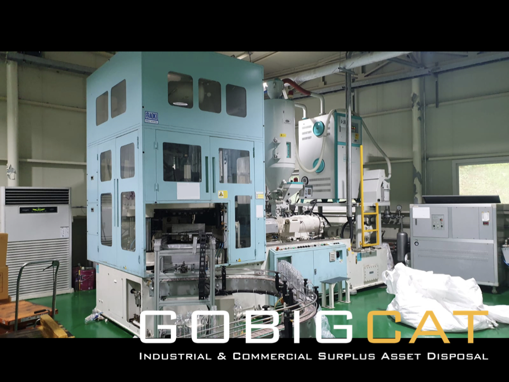 AOKI SBIII-250LL-50S USED Injection Stretch Blow Moulding Machine 2009 ...